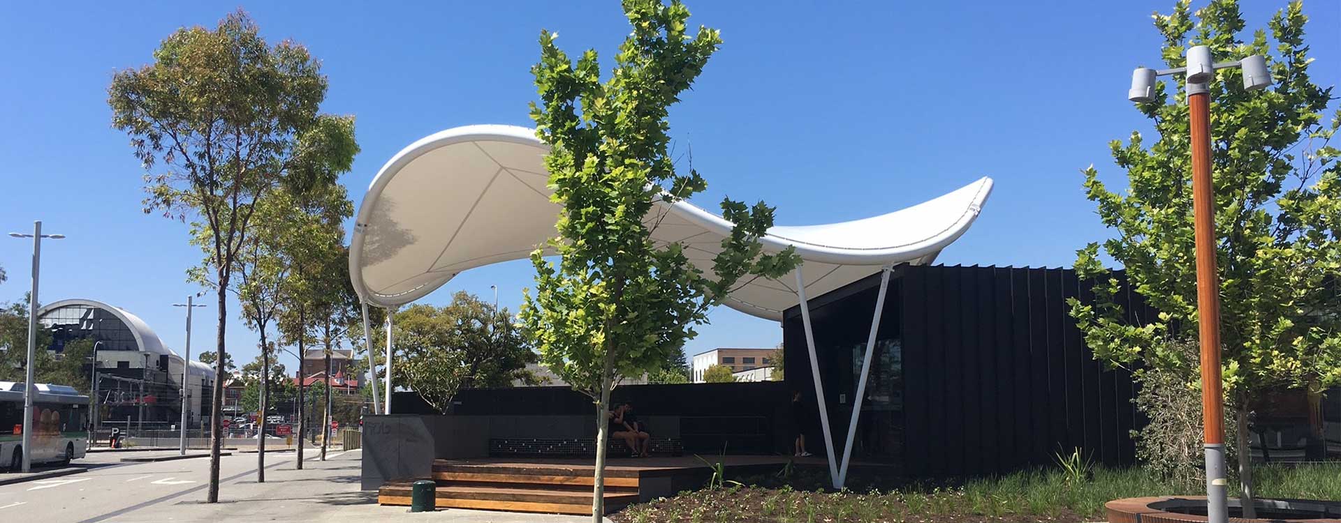 Modular Shade Structure - Seventh Diamond