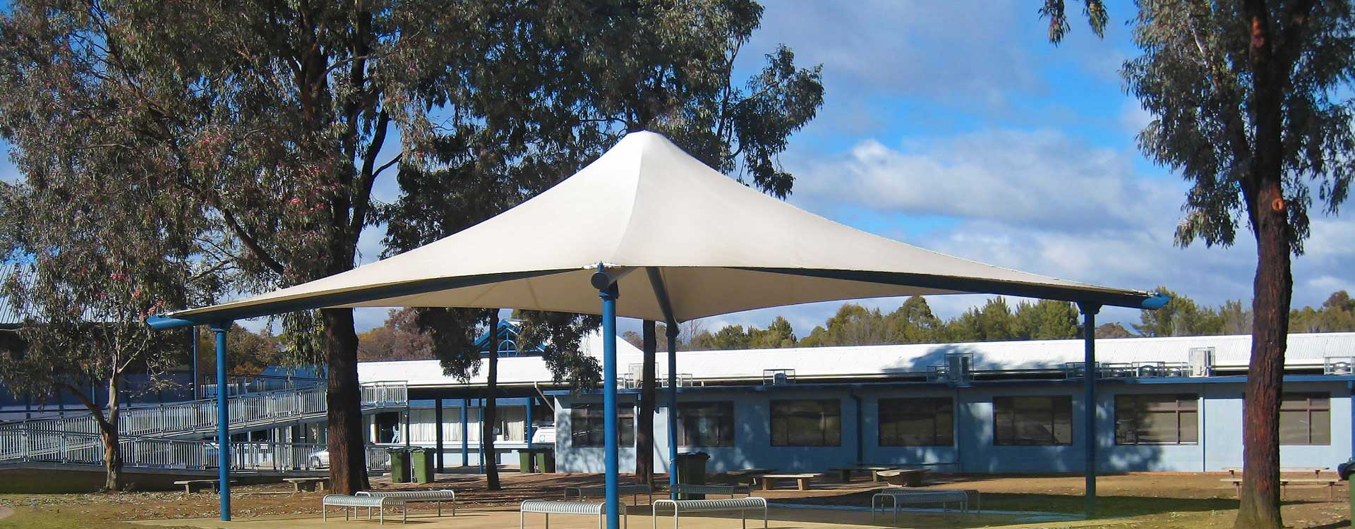 Pavilion Modular Shade Structure - Seventh Diamond